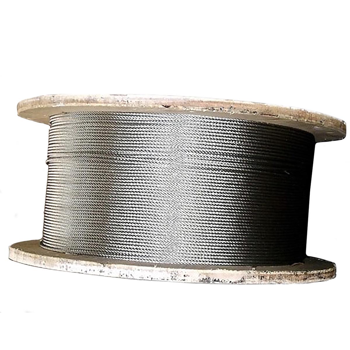 Stainless Steel Aircraft Cable-3/16" x 500' 7 x 19